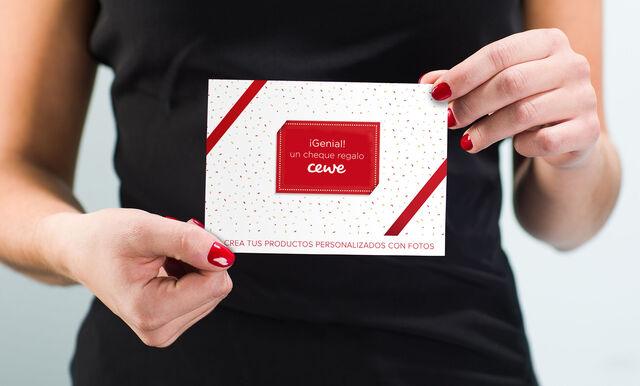 Cheque regalo para comprar productos personalizados | CEWE