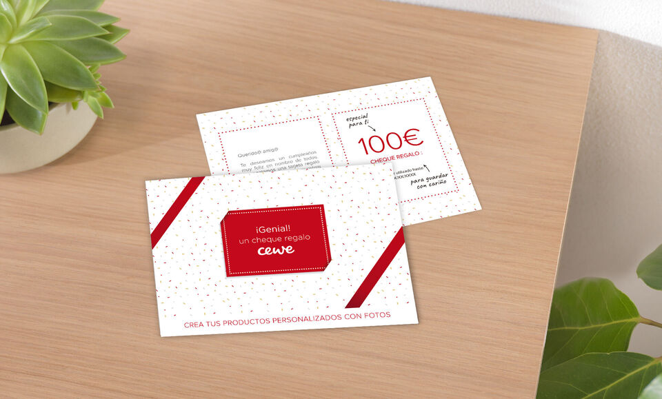Cheque regalo para comprar productos personalizados | CEWE