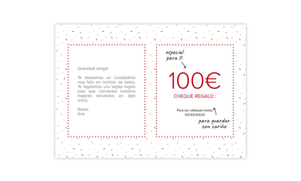 Cheque regalo para comprar productos personalizados | CEWE